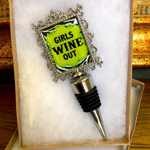 Grasslands Road | Other | New Girls Wine Out Bottle Stopper Scrolling ...
